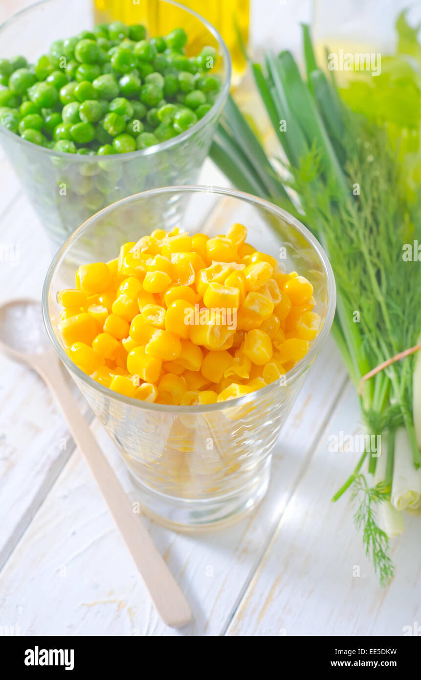 corn and peas Stock Photo - Alamy