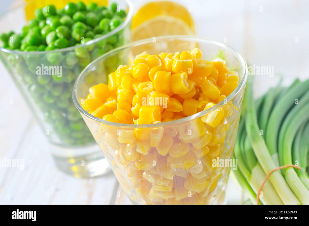 corn and peas Stock Photo - Alamy