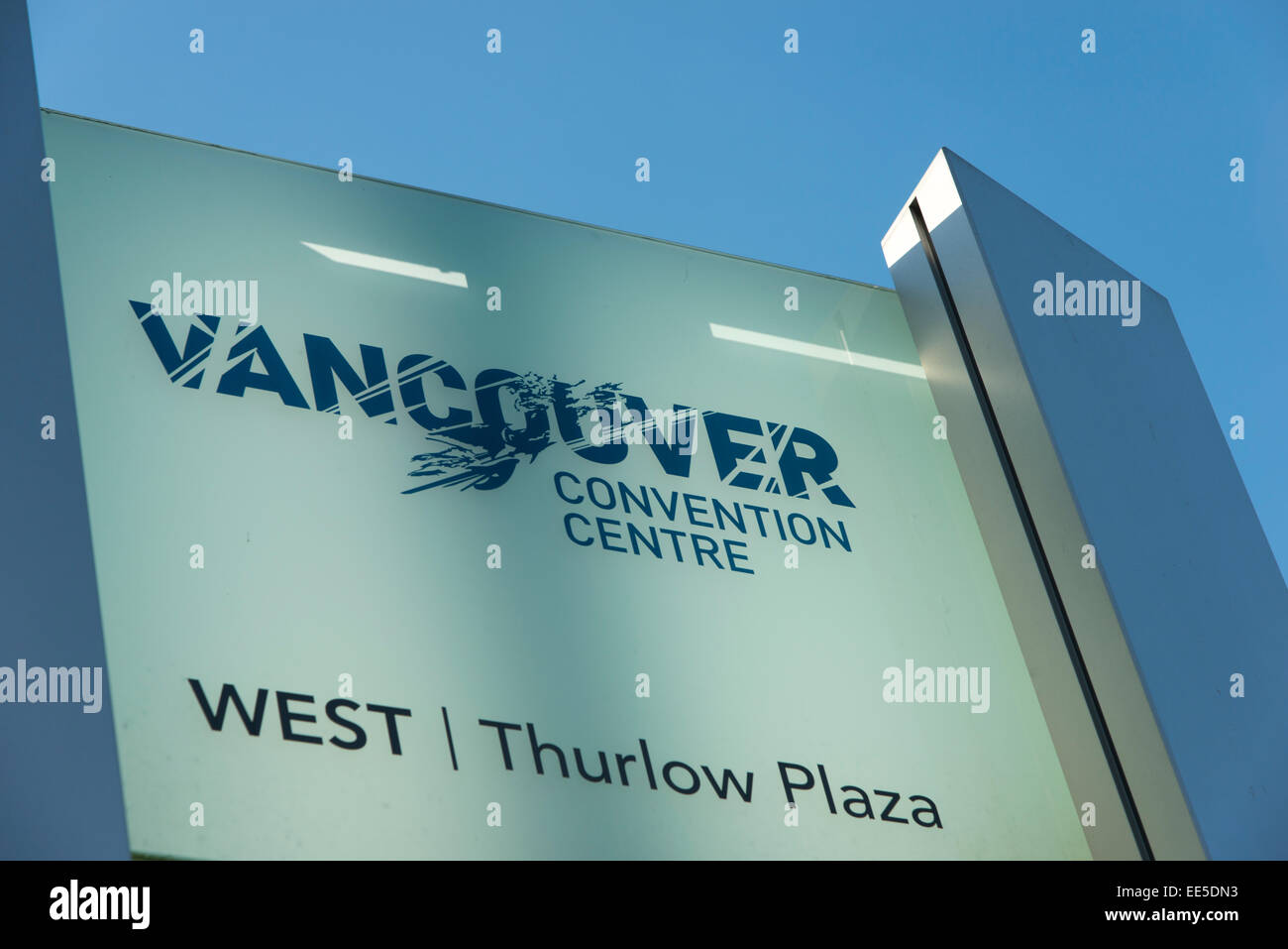 Vancouver Convention Centre sign, Vancouver, British Columbia, Canada ...