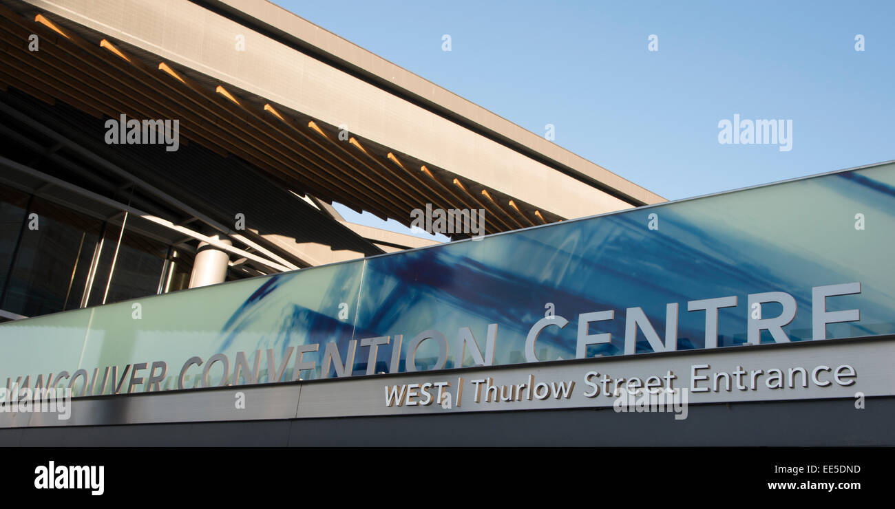 Vancouver Convention Centre Sign, Vancouver, British Columbia, Canada ...