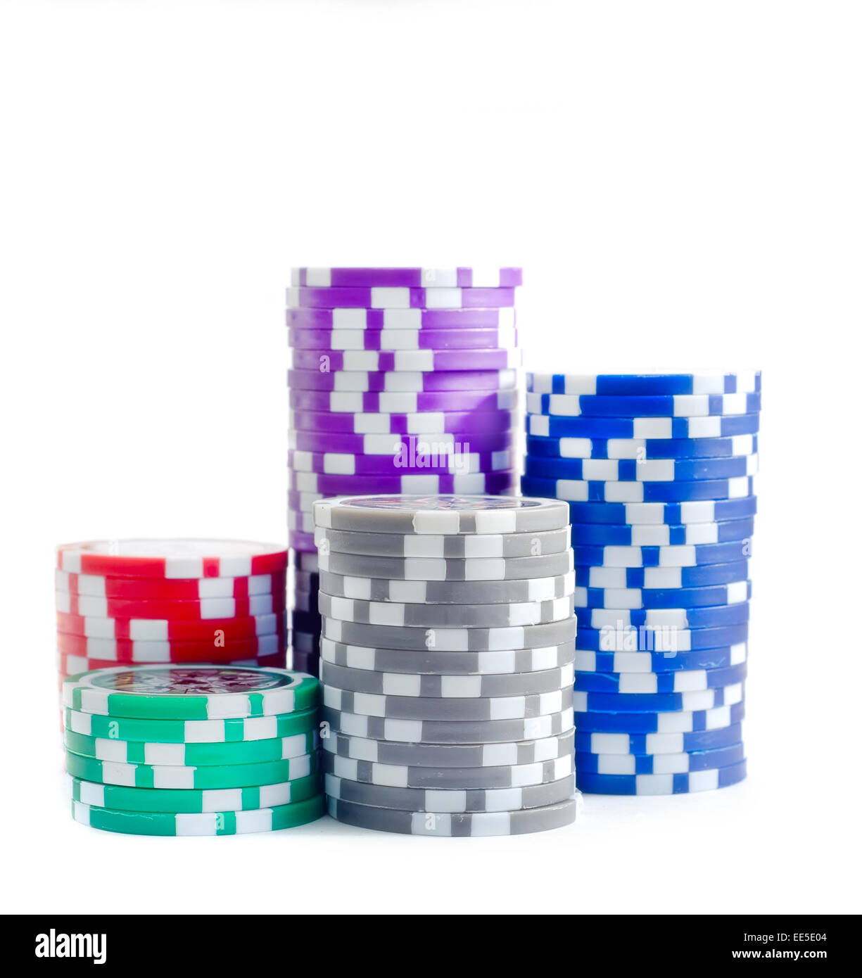 Piles of poker chips hi-res stock photography and images - Alamy
