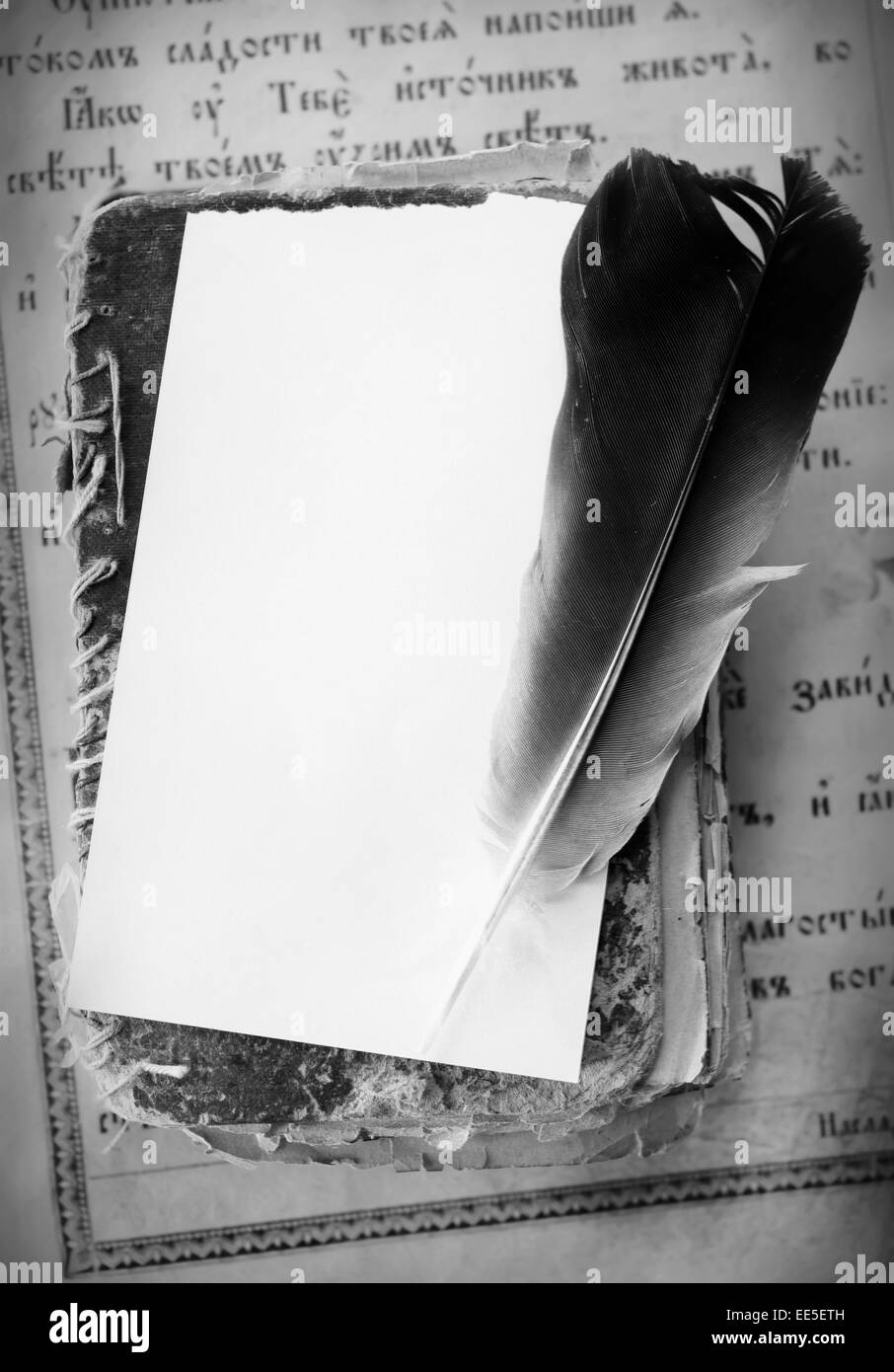 Open books table Black and White Stock Photos & Images - Alamy