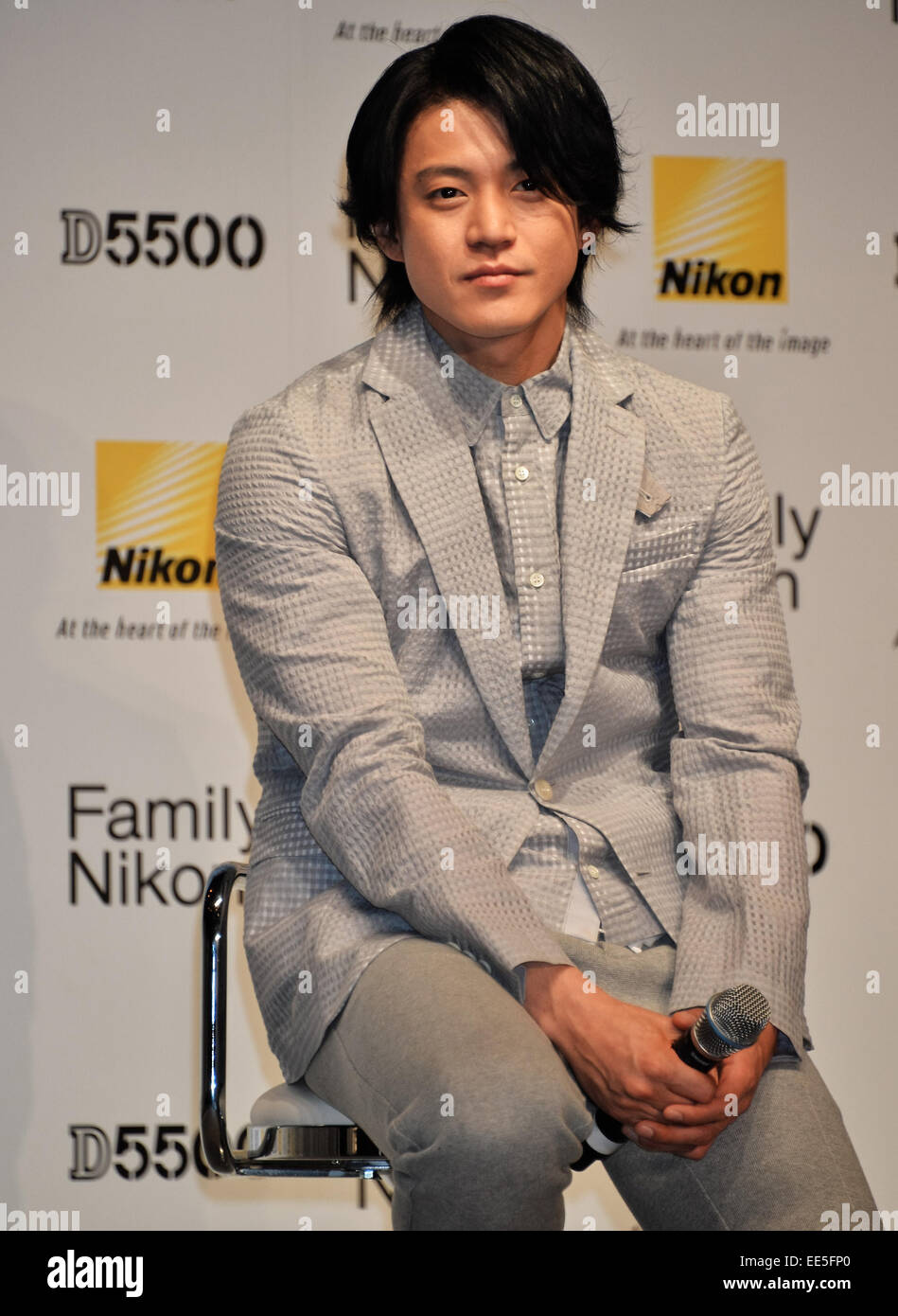 Shun Oguri, Jan 14, 2015 : Tokyo, Japan : Japanese actor Shun Oguri ...