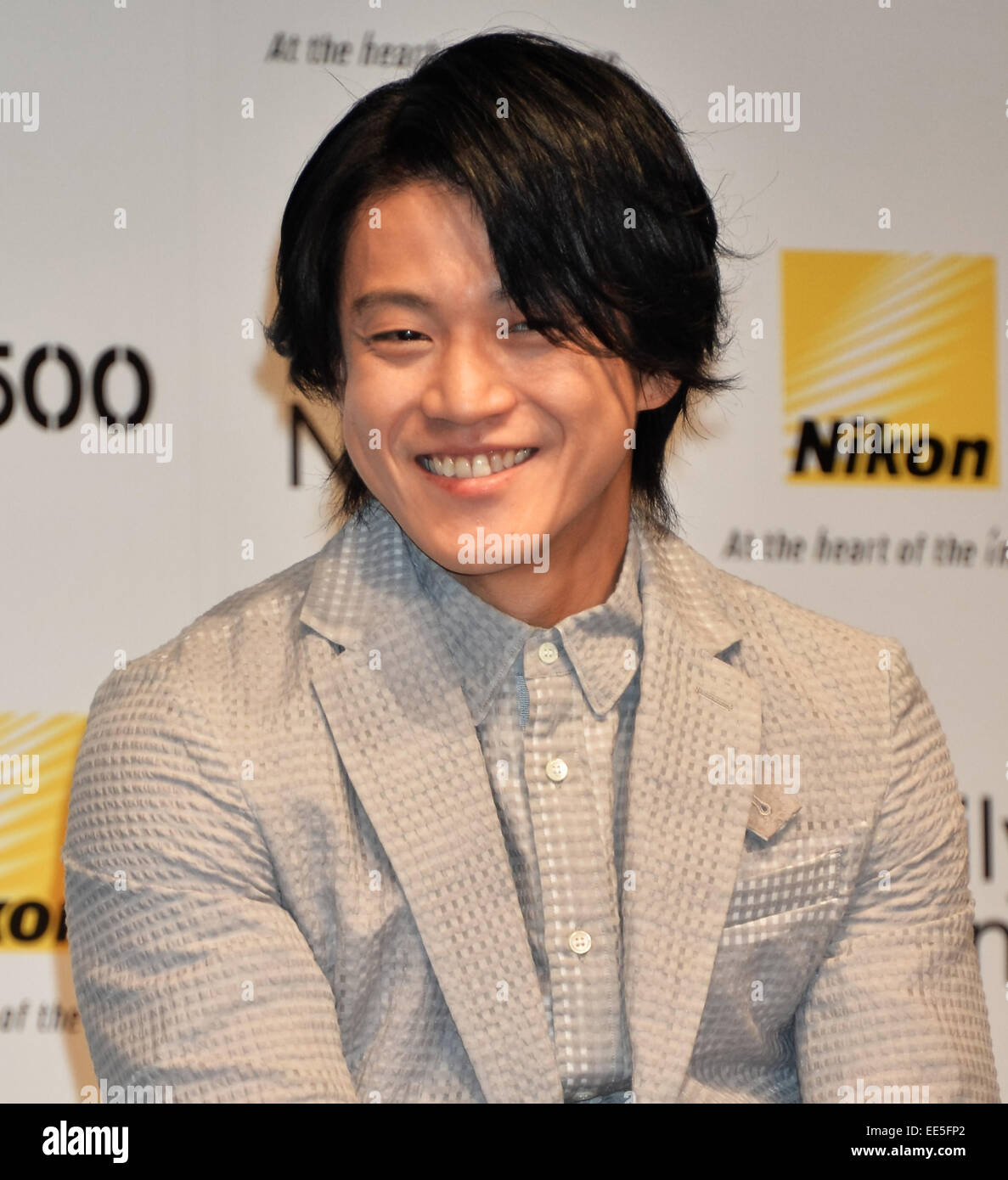 Shun Oguri, Jan 14, 2015 : Tokyo, Japan : Japanese actor Shun Oguri ...