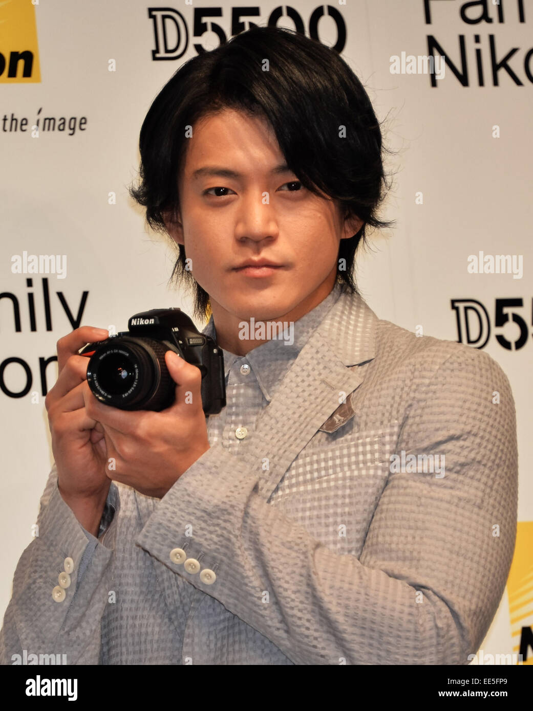 Shun Oguri, Jan 14, 2015 : Tokyo, Japan : Japanese actor Shun Oguri ...