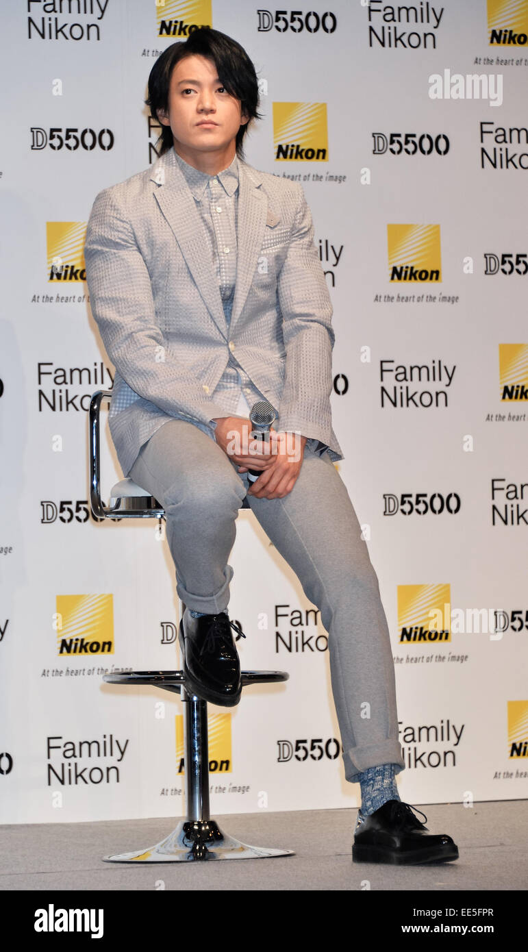 Shun Oguri, Jan 14, 2015 : Tokyo, Japan : Japanese actor Shun Oguri ...