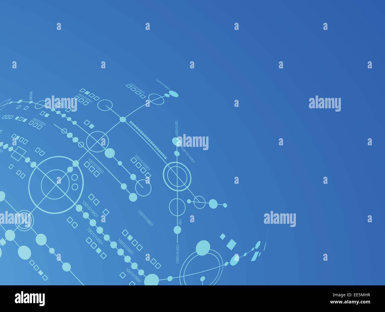 Abstract technological background of blue color for your business Stock ...