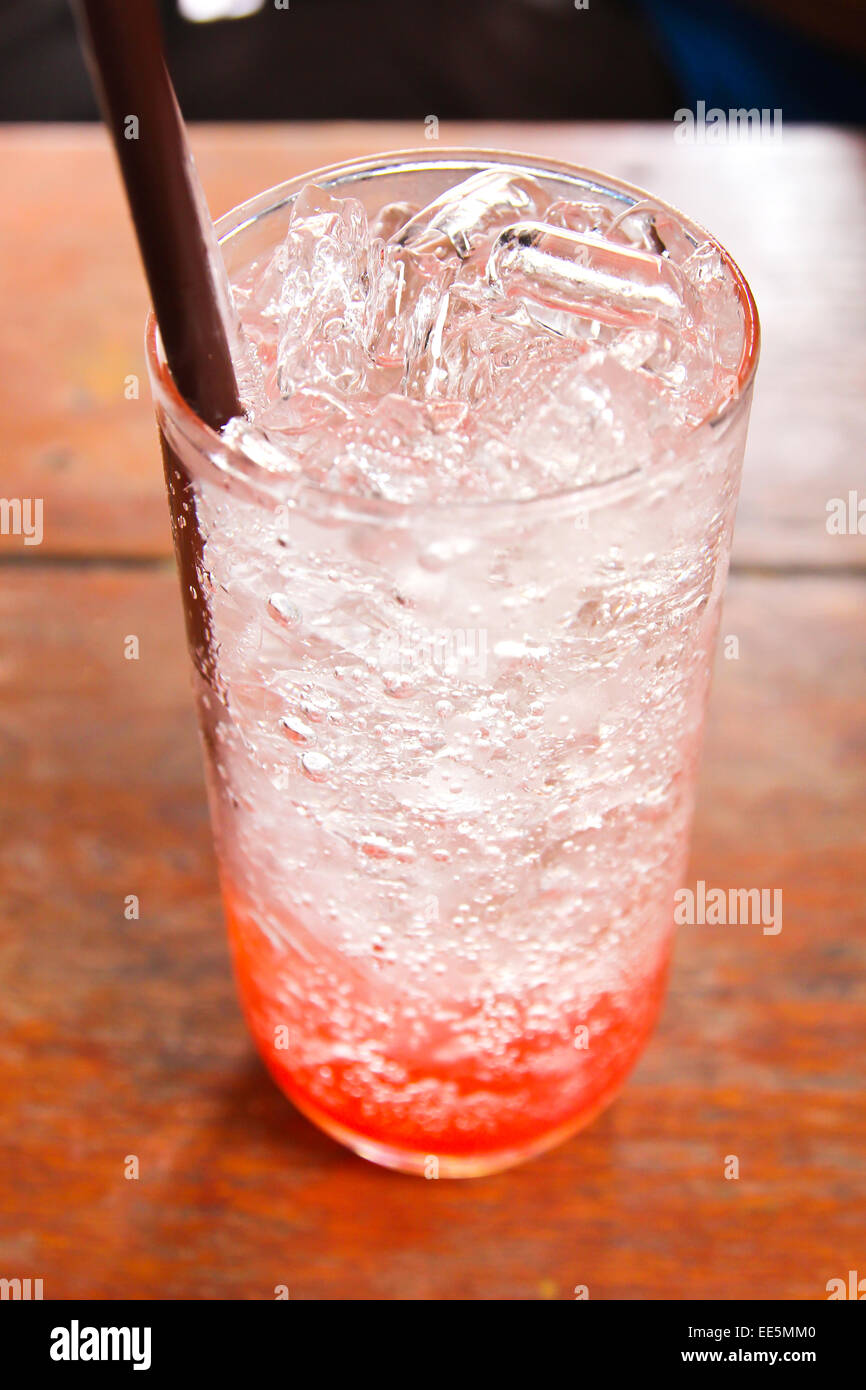 Strawberry soda drink Stock Photo - Alamy