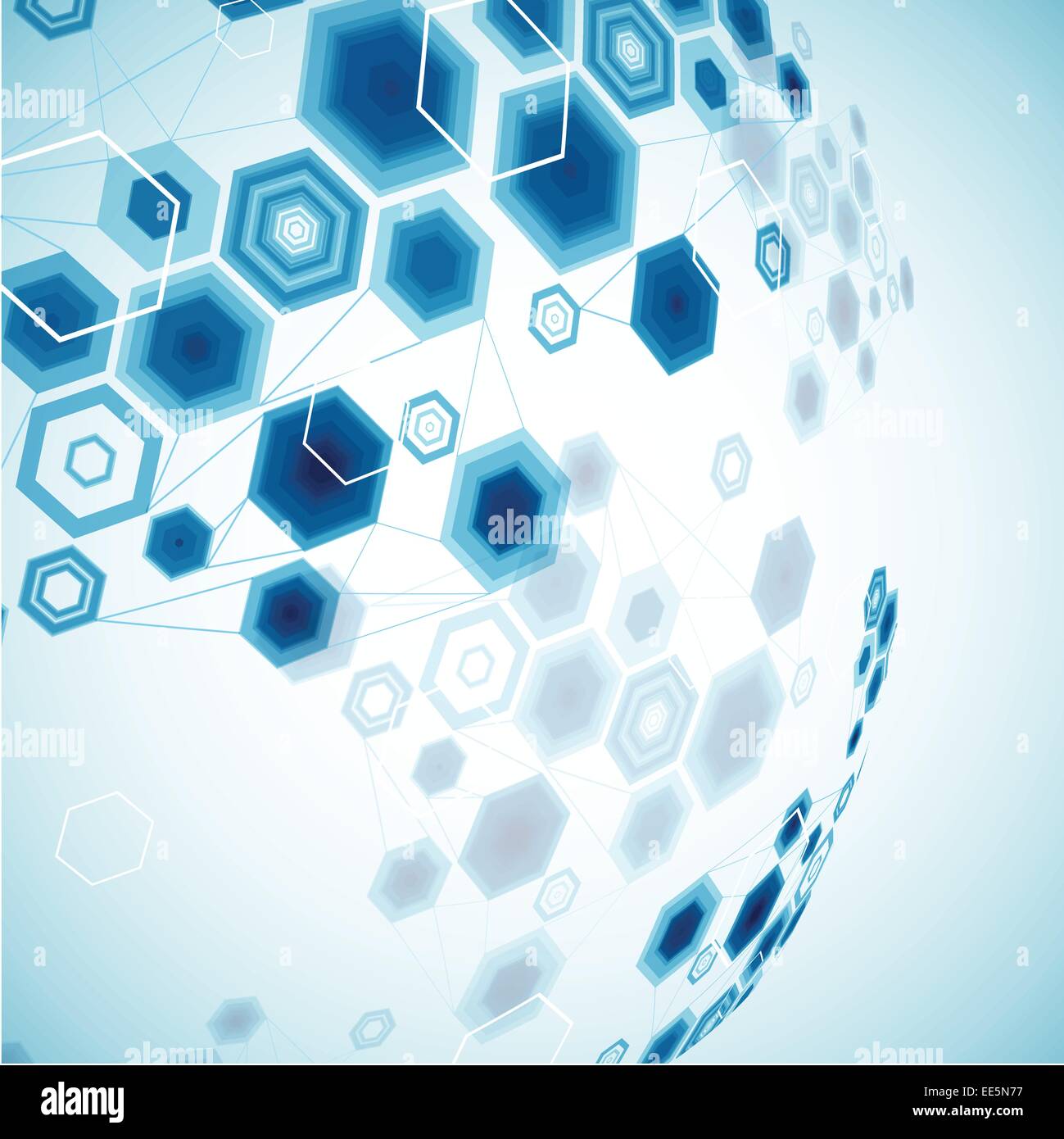 Abstract hexagonal sphere. Vector background Stock Vector Image & Art ...