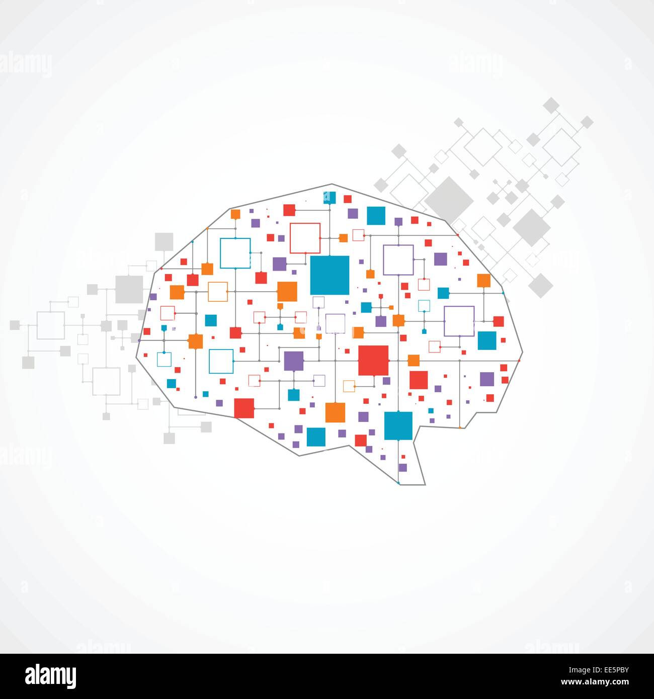 Creative color concept of the human brain Stock Vector Image & Art - Alamy