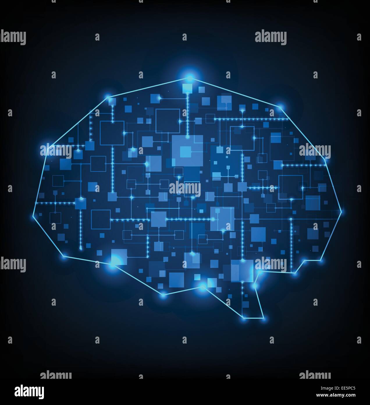 Social media concept in futuristic style hi-res stock photography and ...