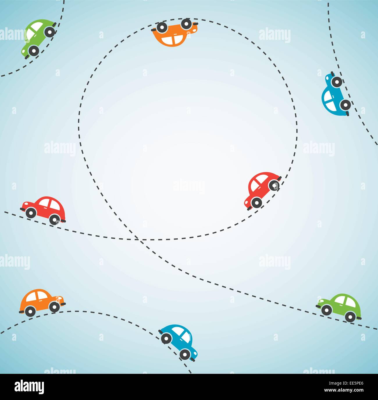 Abstract background with color cars. Vector Stock Vector Image & Art ...