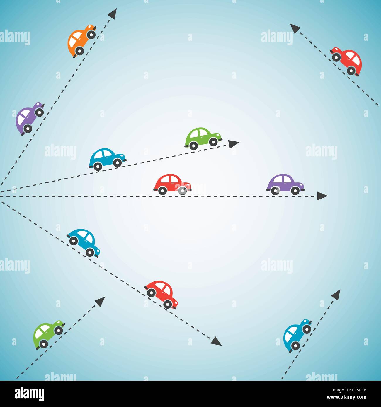 Abstract background with color cars. Vector Stock Vector Image & Art ...