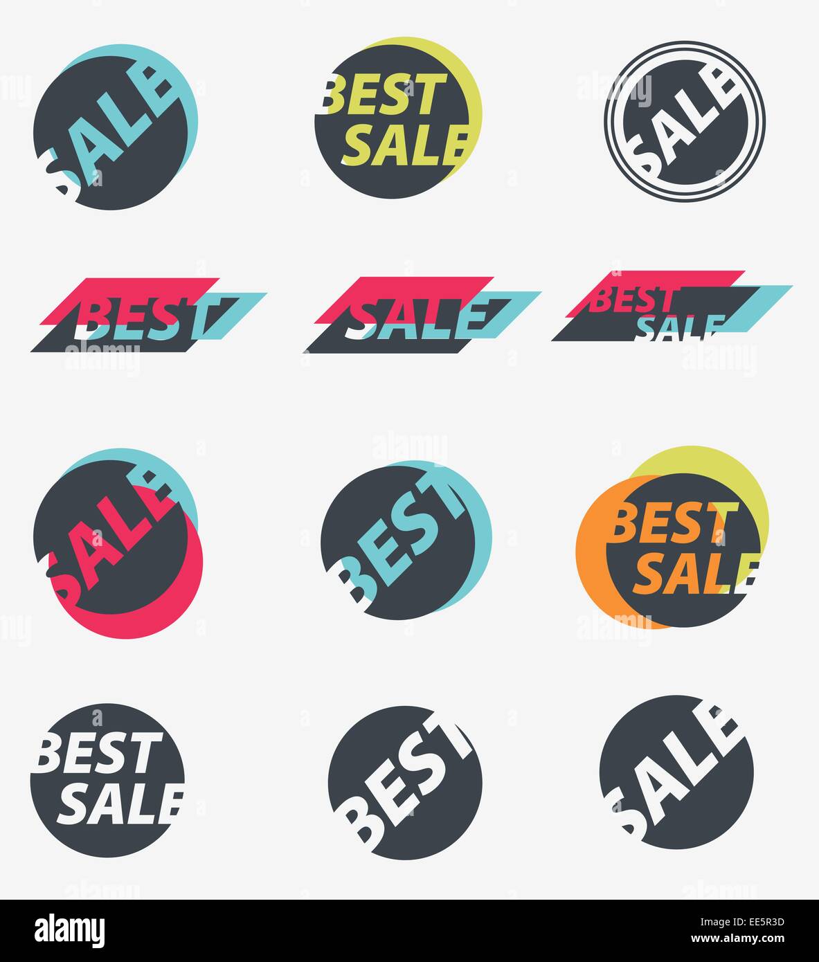 Set of sale signs. Vector Stock Vector Image & Art - Alamy