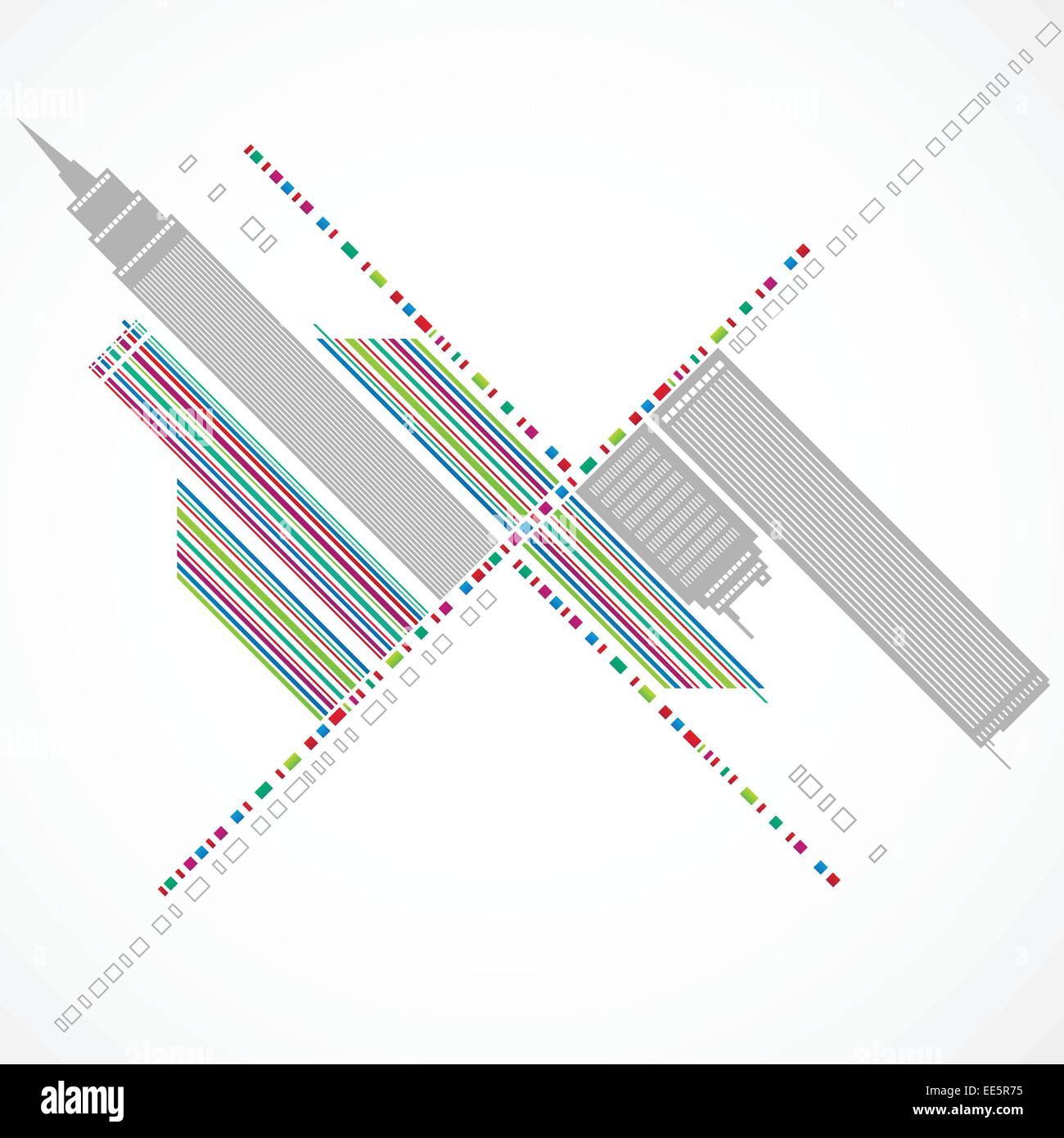 Abstract color background. City theme. Vector Stock Vector Image & Art ...