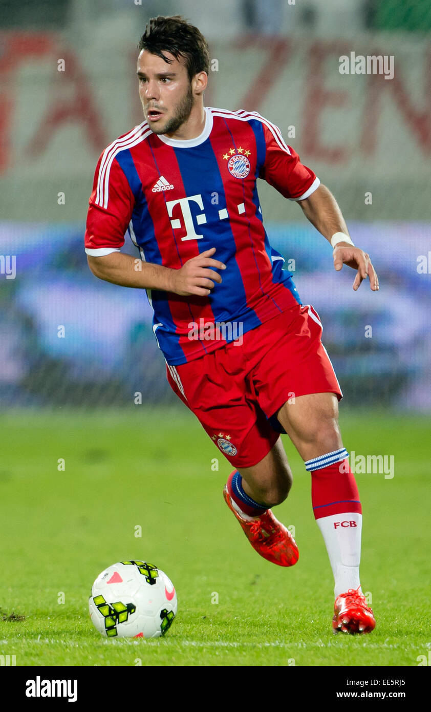 Juan Bernat of Munich in action during the international friendly ...