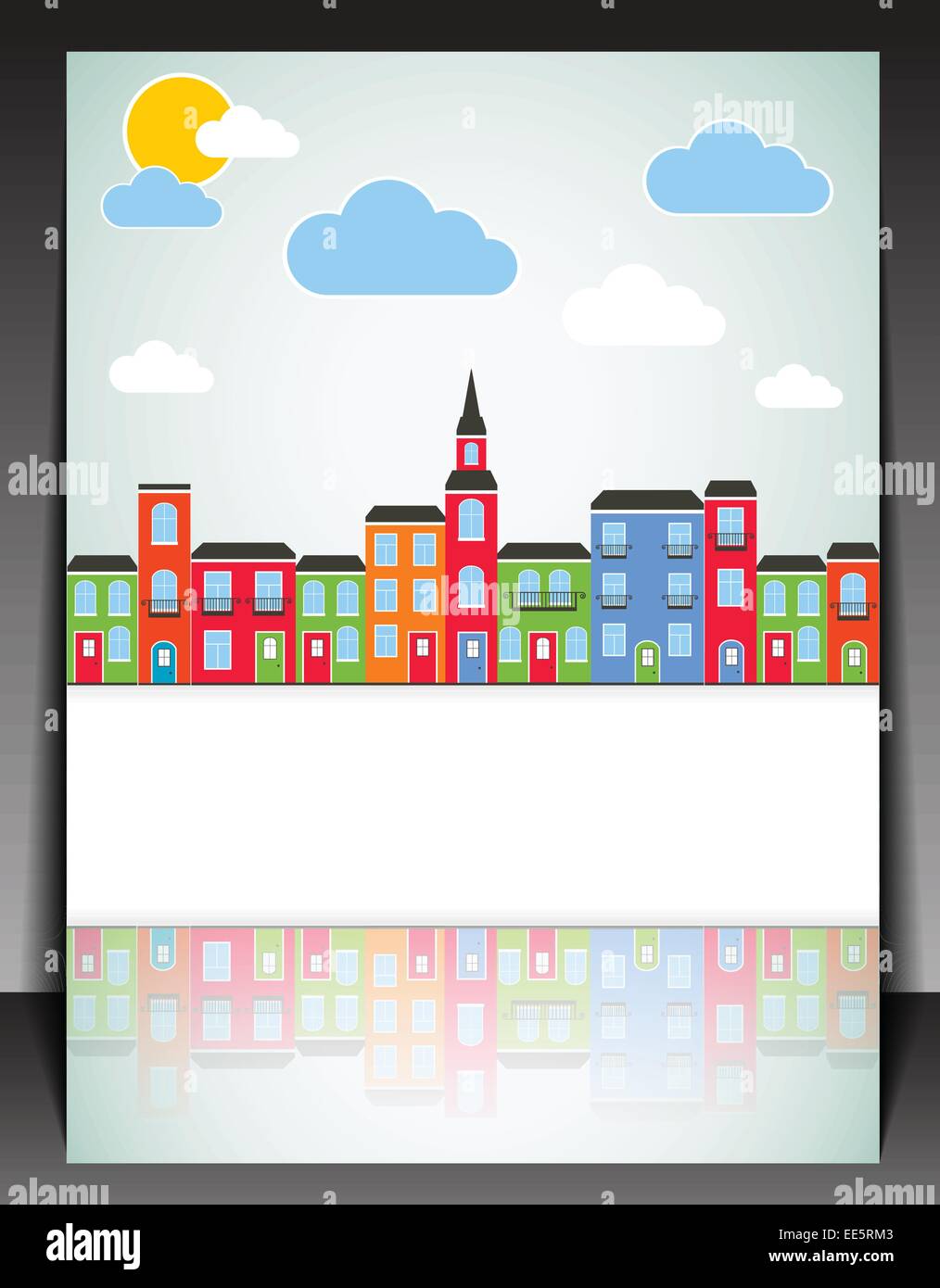Funny city background with place for your text. Vector Stock Vector ...