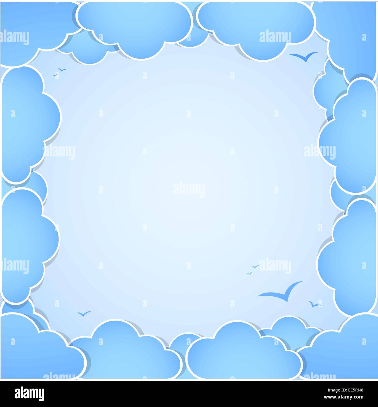 Frame made beautiful blue Stock Vector Images - Alamy