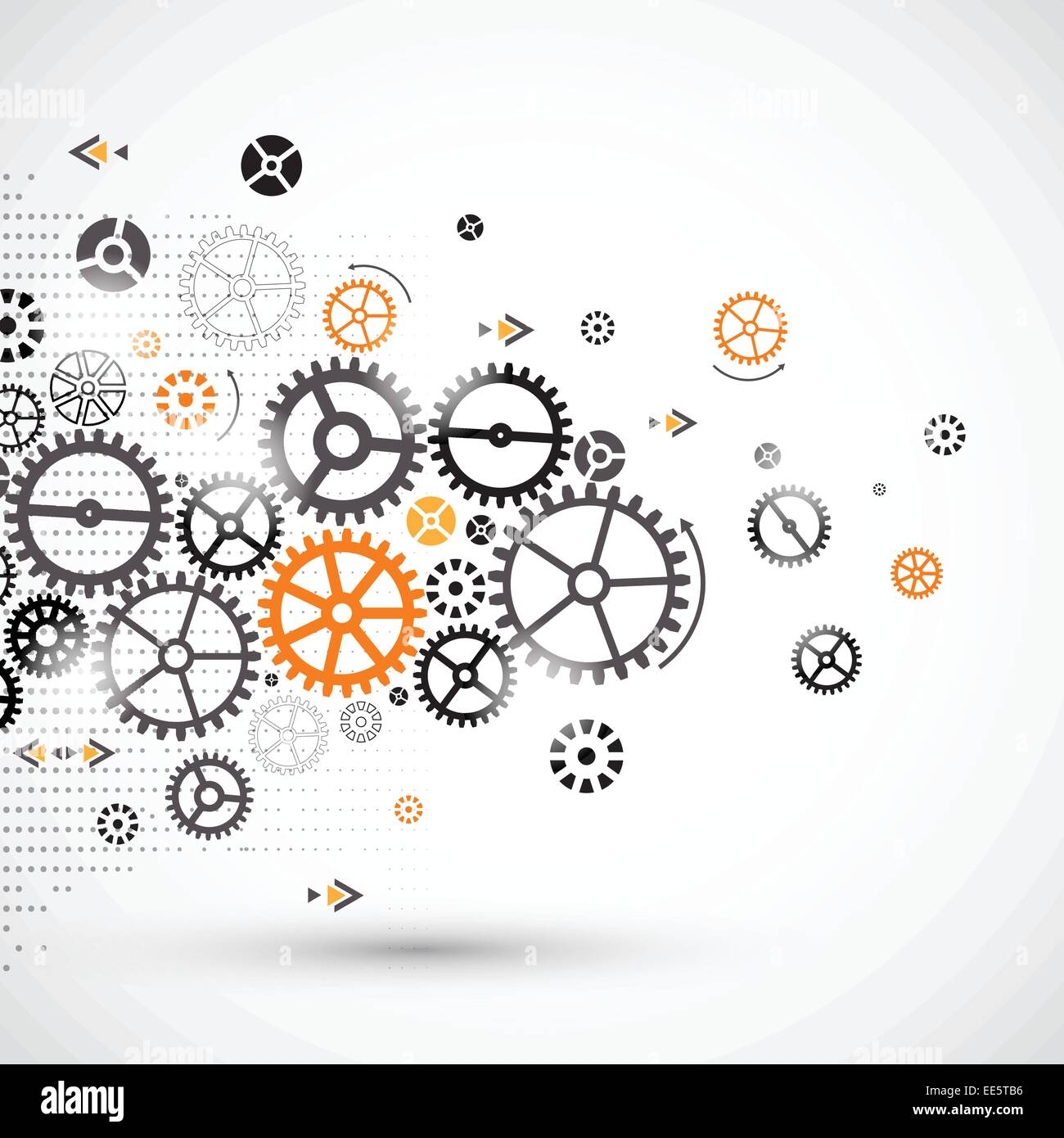 Abstract technology background. Cog wheel theme Stock Vector Image ...