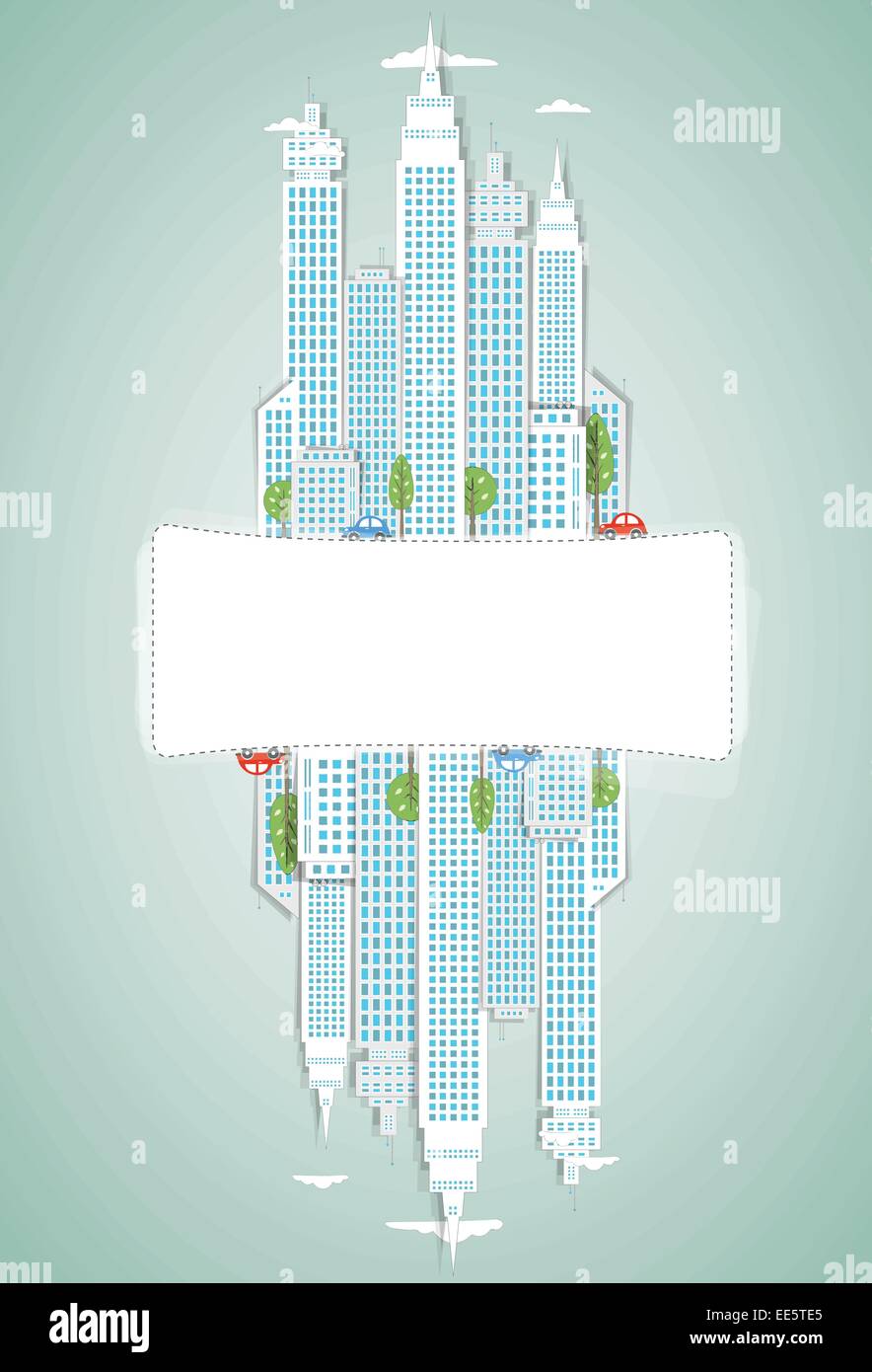 Modern city background. Vector Stock Vector Image & Art - Alamy