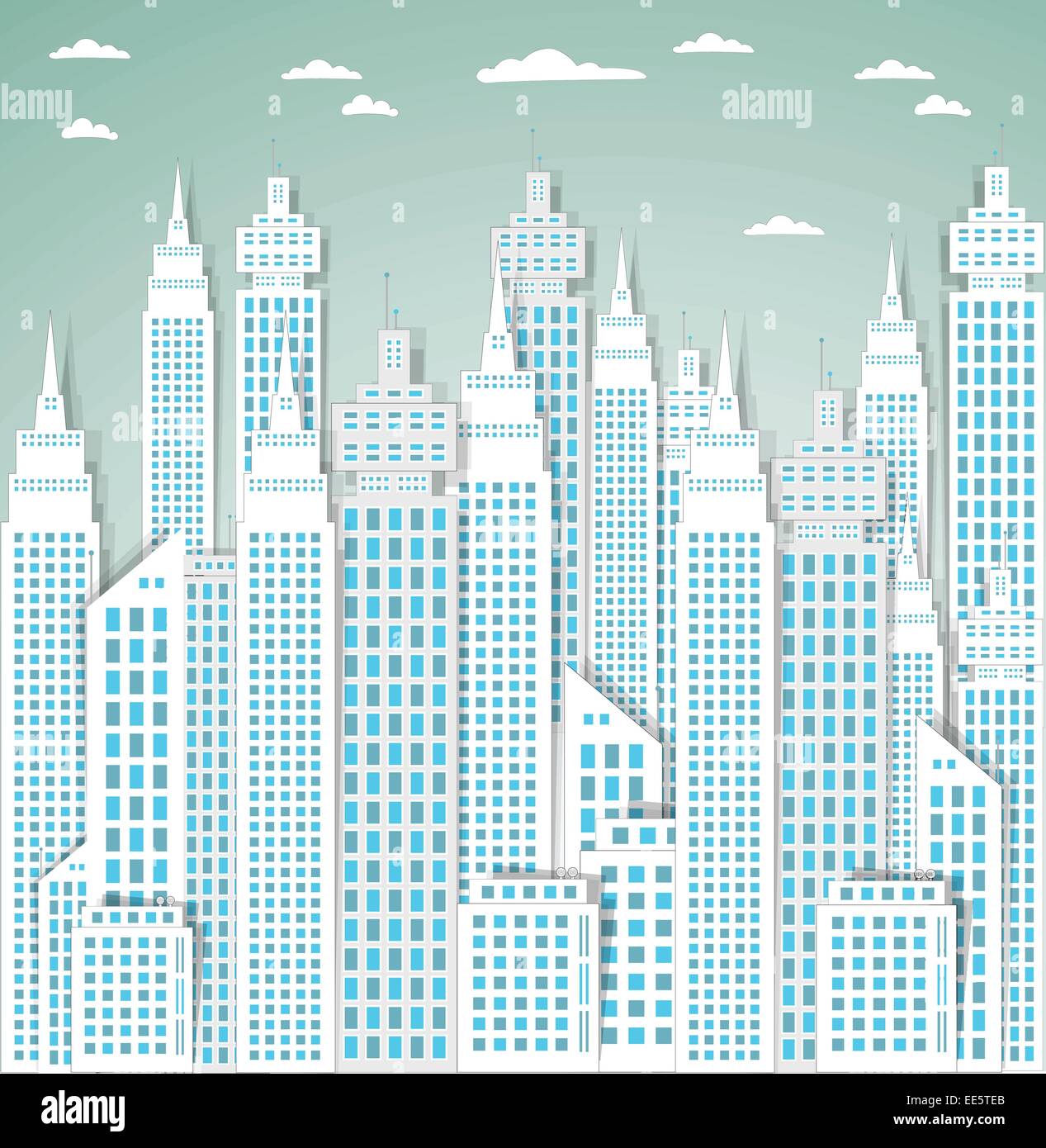 Modern city background. Vector Stock Vector Image & Art - Alamy
