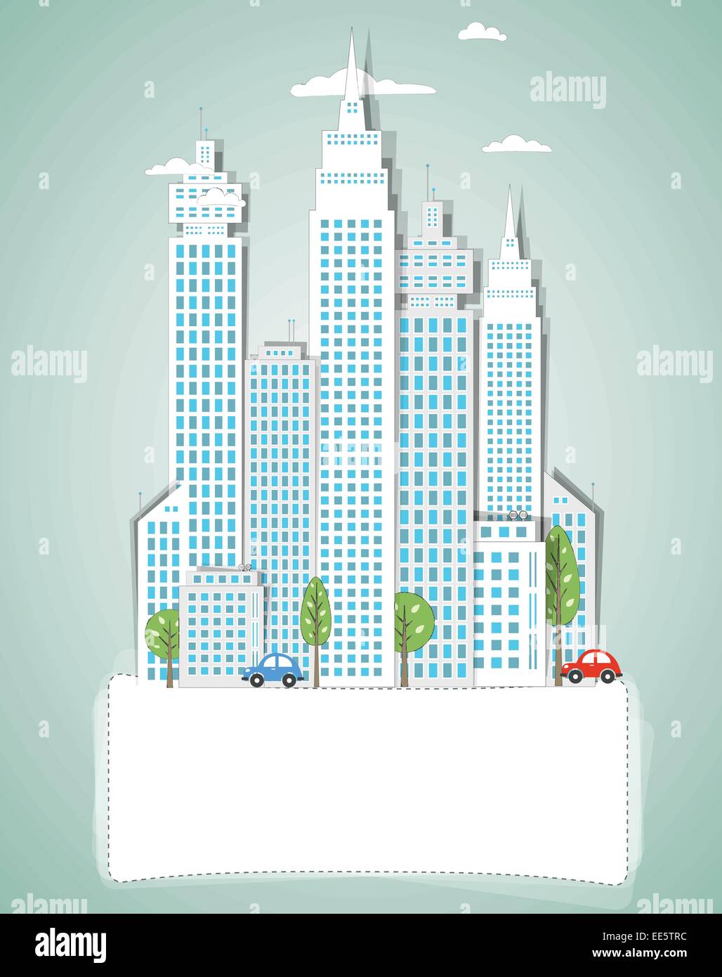 Modern city background. Vector Stock Vector Image & Art - Alamy