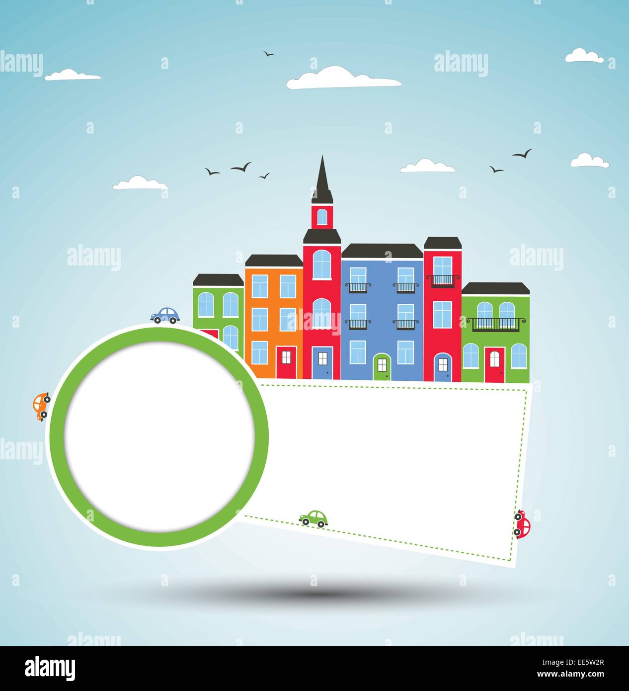 Color city background. Vector Stock Vector Image & Art - Alamy