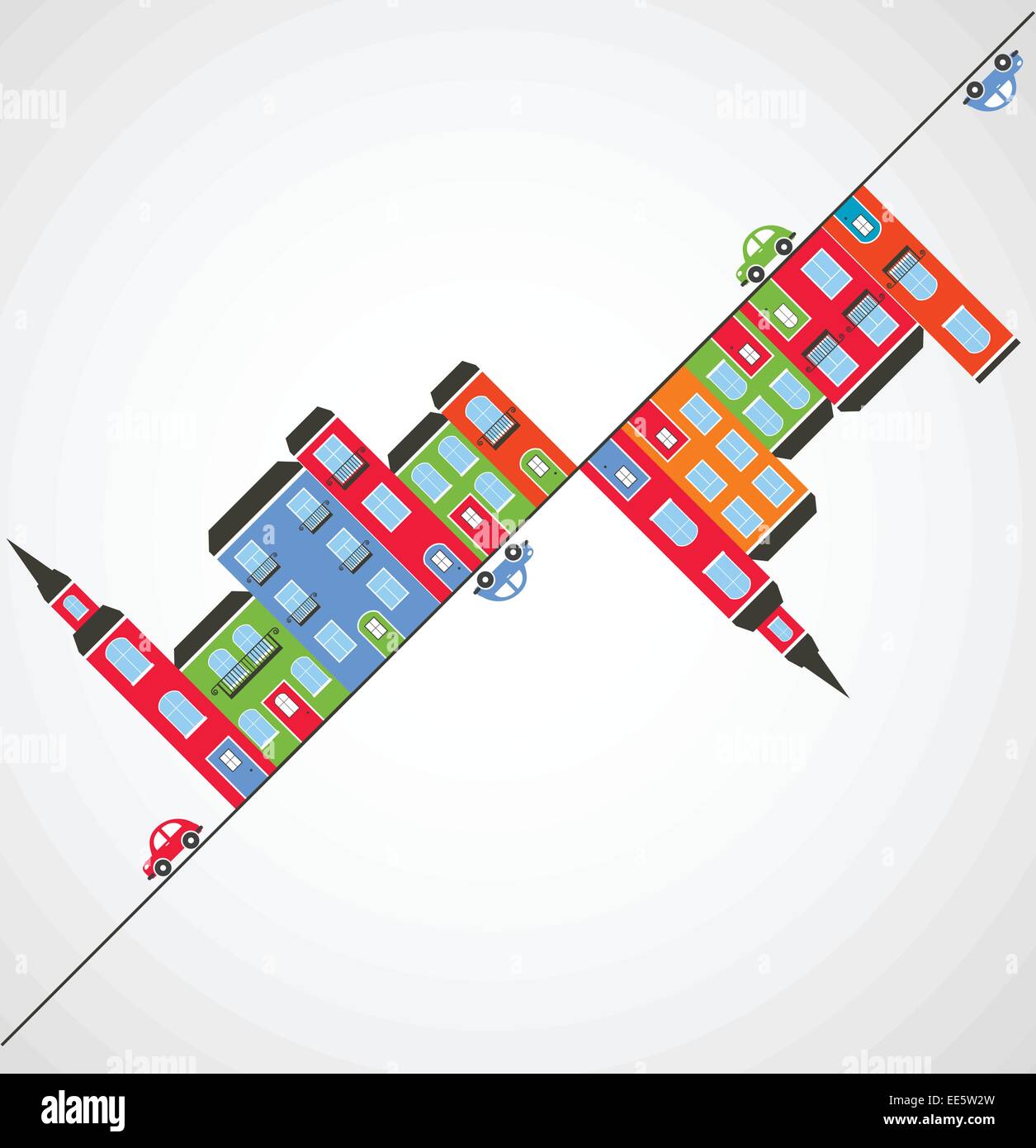 Color city background. Vector Stock Vector Image & Art - Alamy