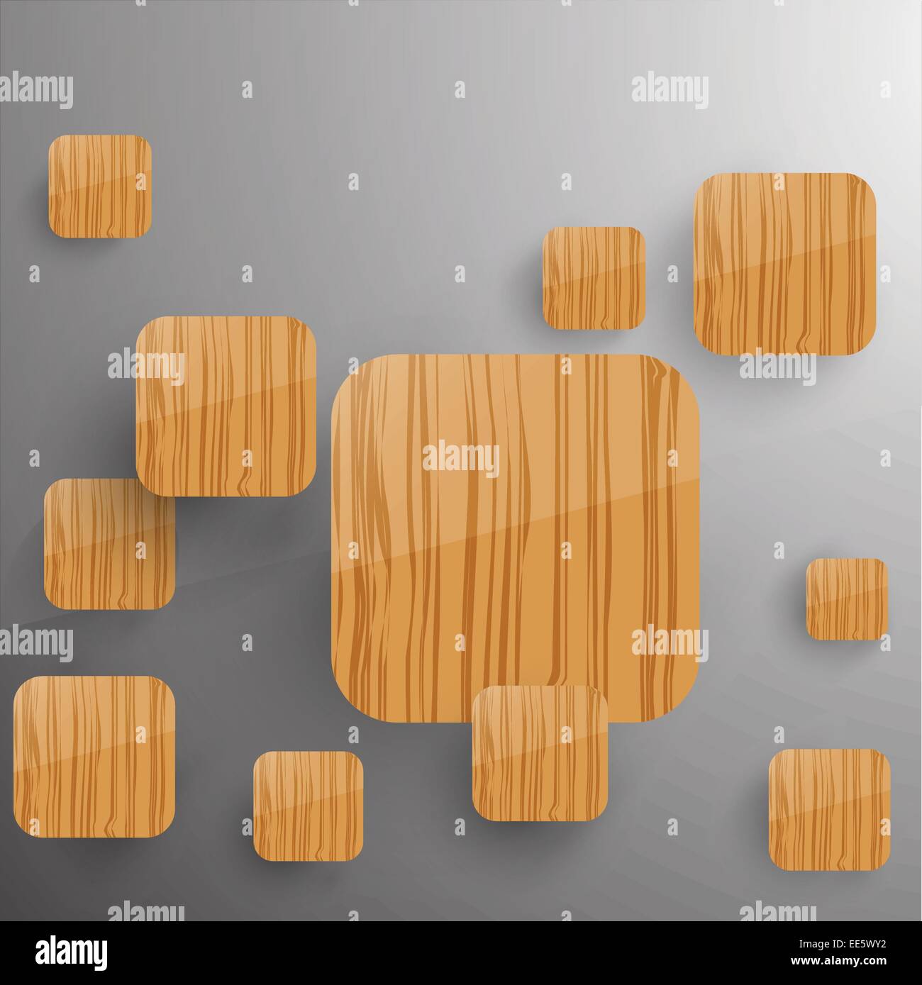 Squares Concept Vector Illustration. Woode theme Stock Vector Image ...