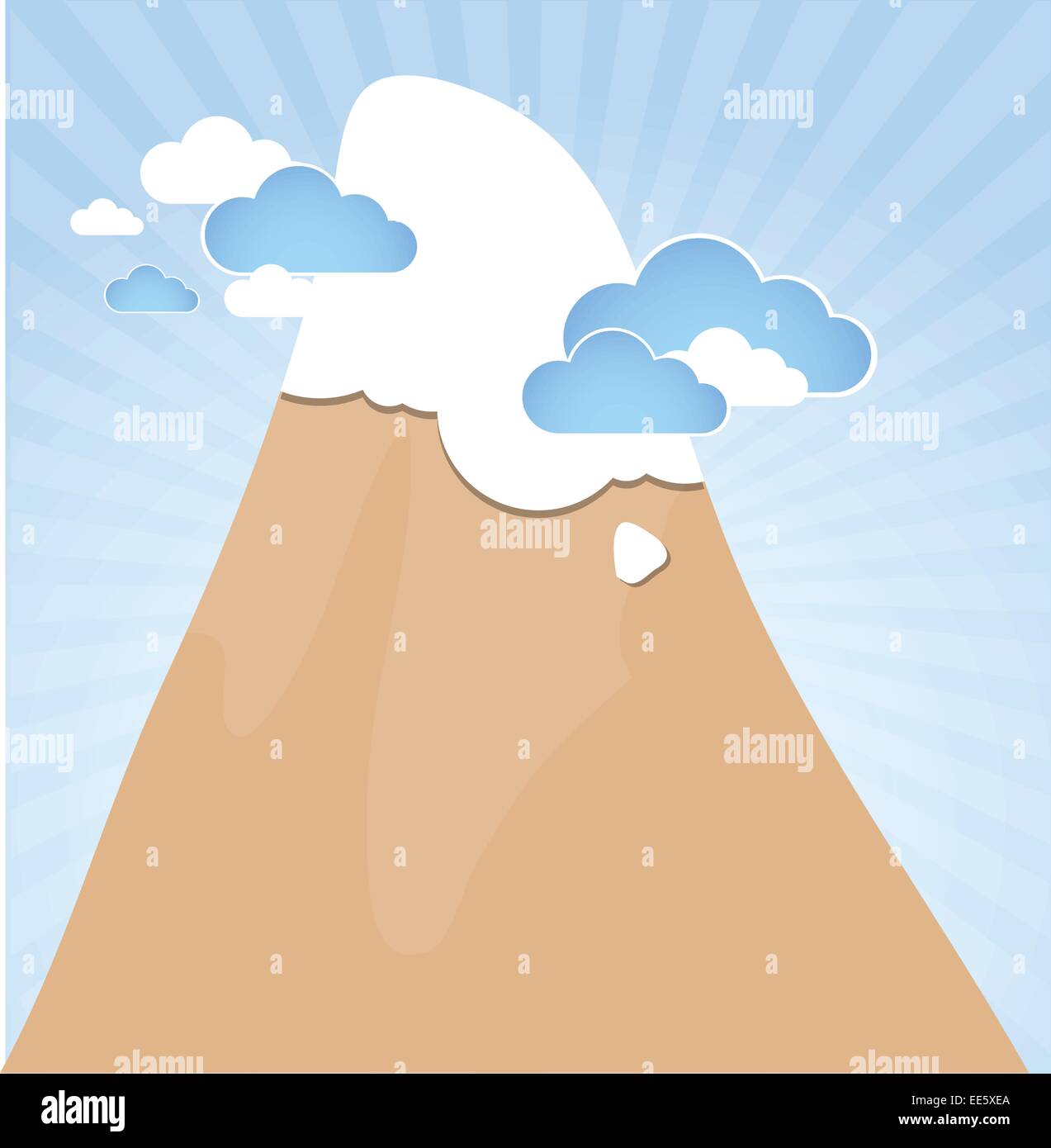 Majestic mountain landscape clouds Stock Vector Images - Alamy