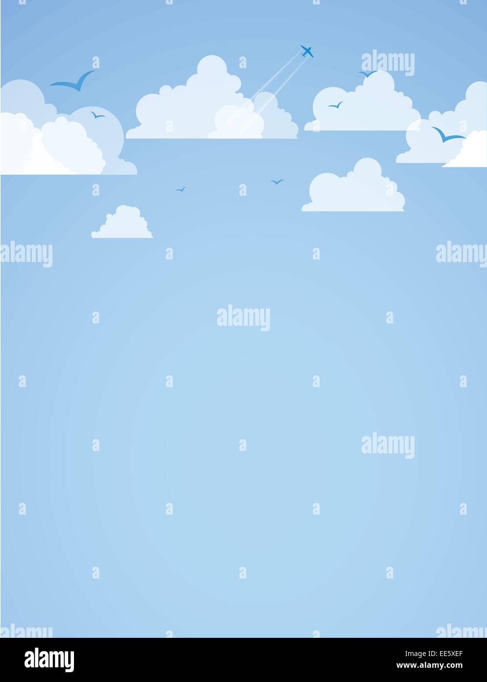 Good weather background. Blue sky with clouds Stock Vector Image & Art ...