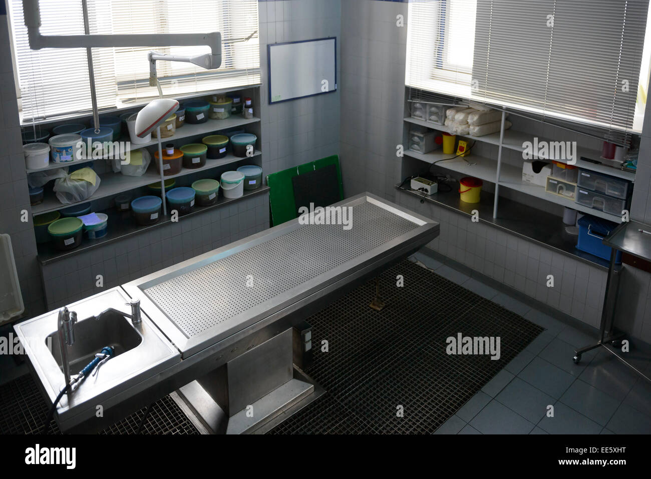 Autopsy tables hi-res stock photography and images - Alamy
