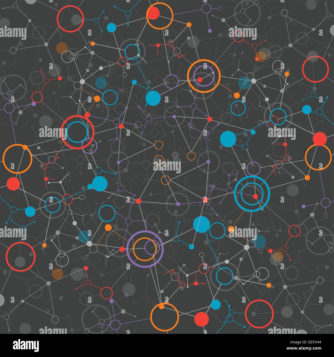 Dark network color technology communication background Stock Vector ...