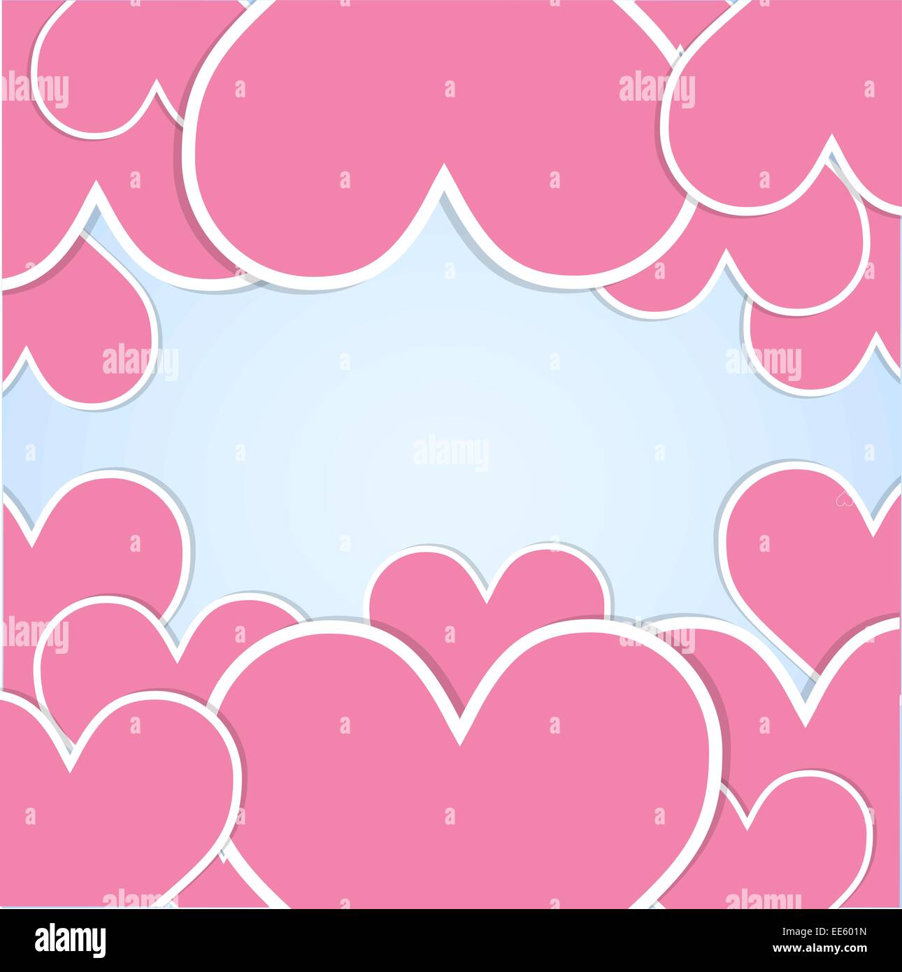 Abstract background with pink hearts. Vector Stock Vector Image & Art ...