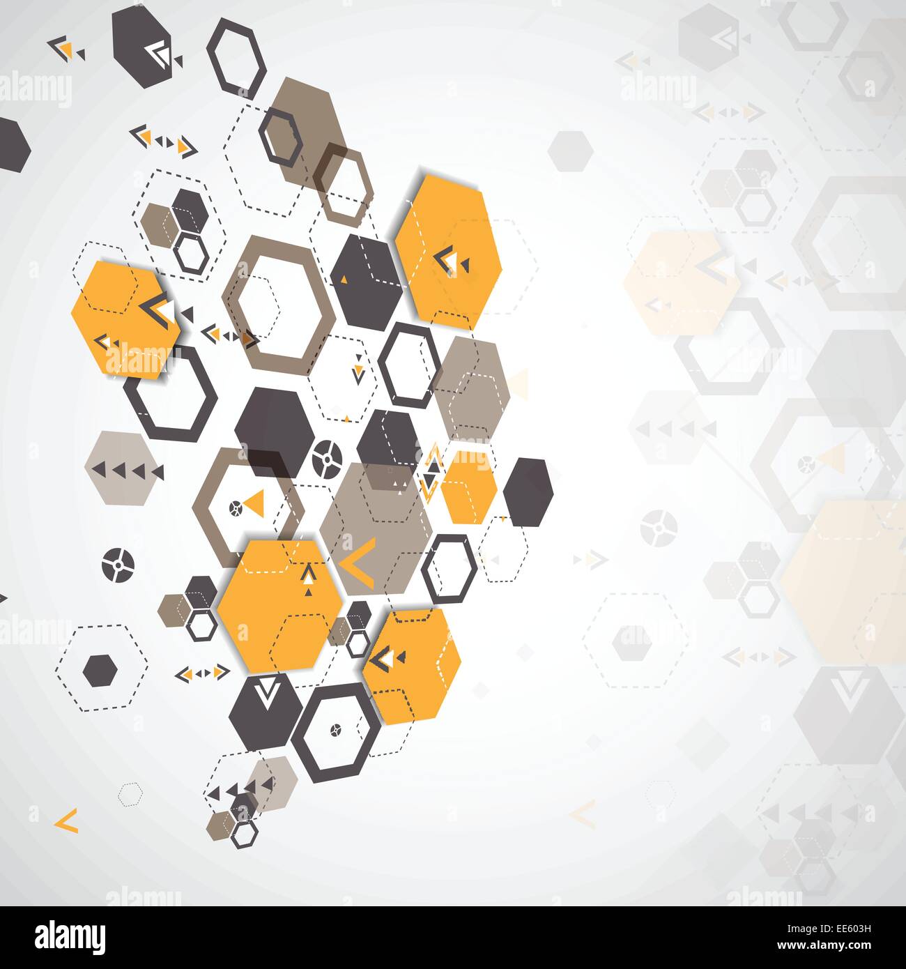 Abstract background with hexagonal shapes Stock Vector Image & Art - Alamy