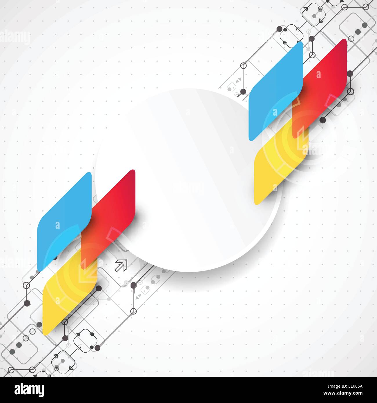 Abstract technological business background with color shapes Stock ...