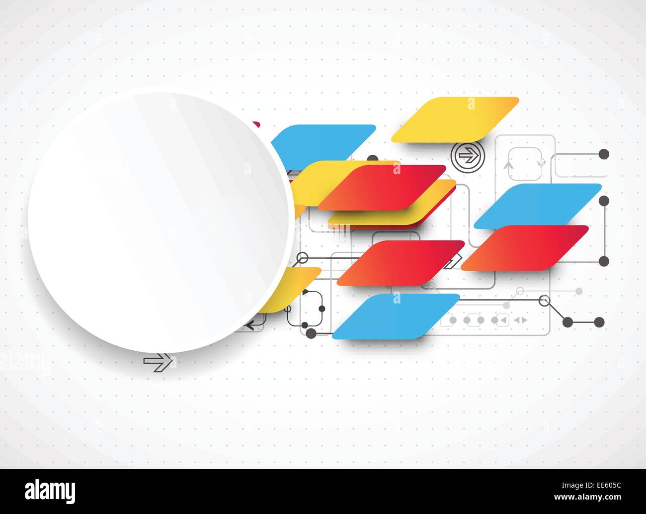 Abstract technological business background with color shapes Stock ...