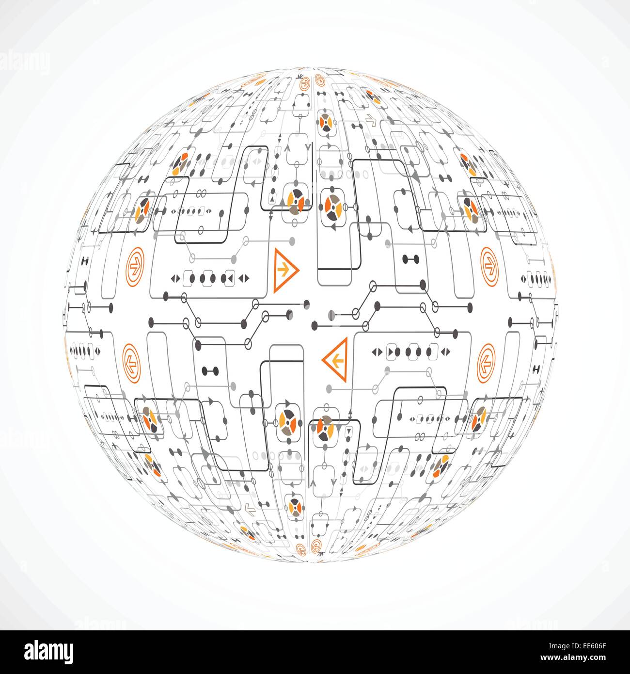 Abstract technology sphere Stock Vector Image & Art - Alamy