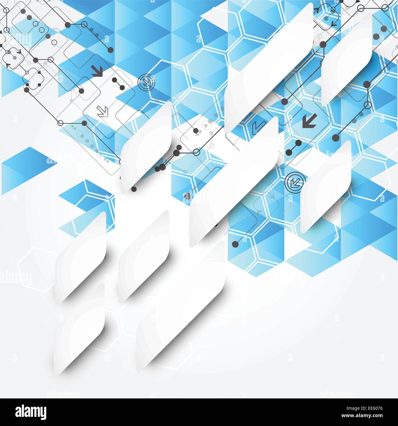 Blue technology background. Vector Stock Vector Image & Art - Alamy