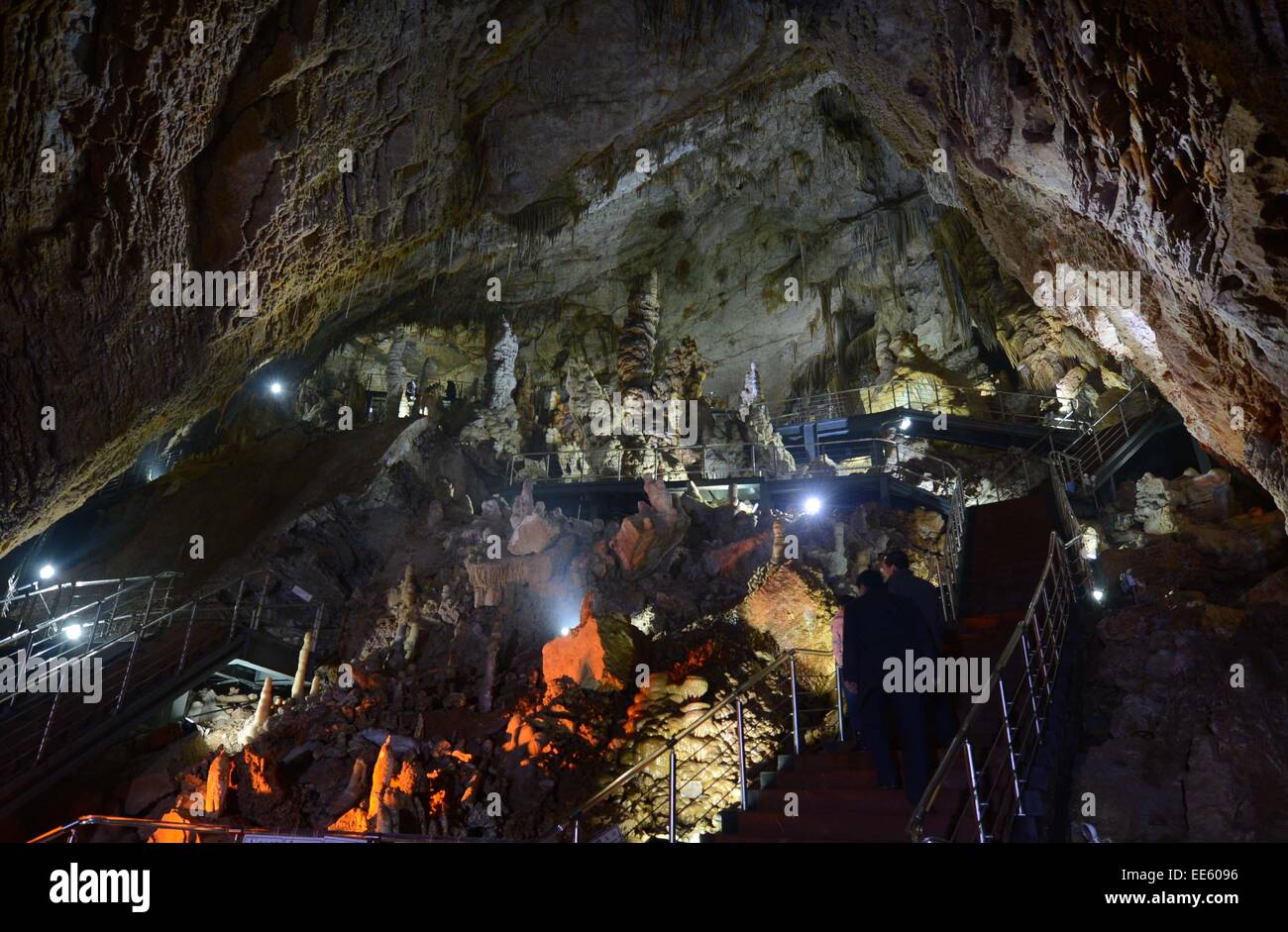 Shijiazhuang, China's Hebei Province. 14th Jan, 2015. Tourists visit ...