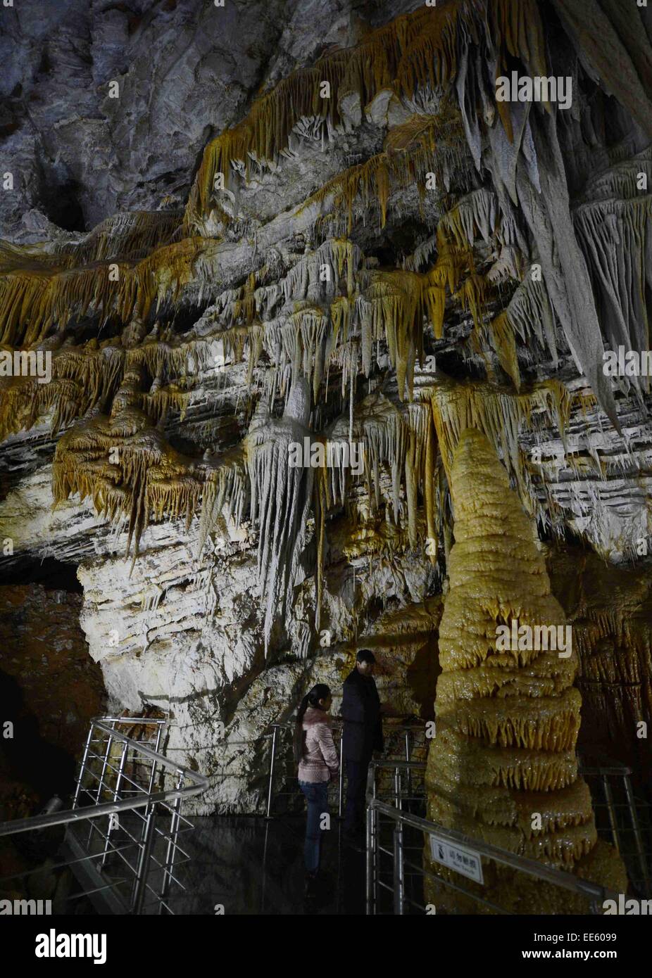 Shijiazhuang, China's Hebei Province. 14th Jan, 2015. Tourists visit ...