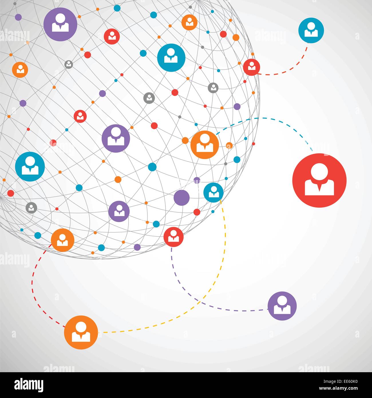 Network concept / Social media Stock Vector Image & Art - Alamy