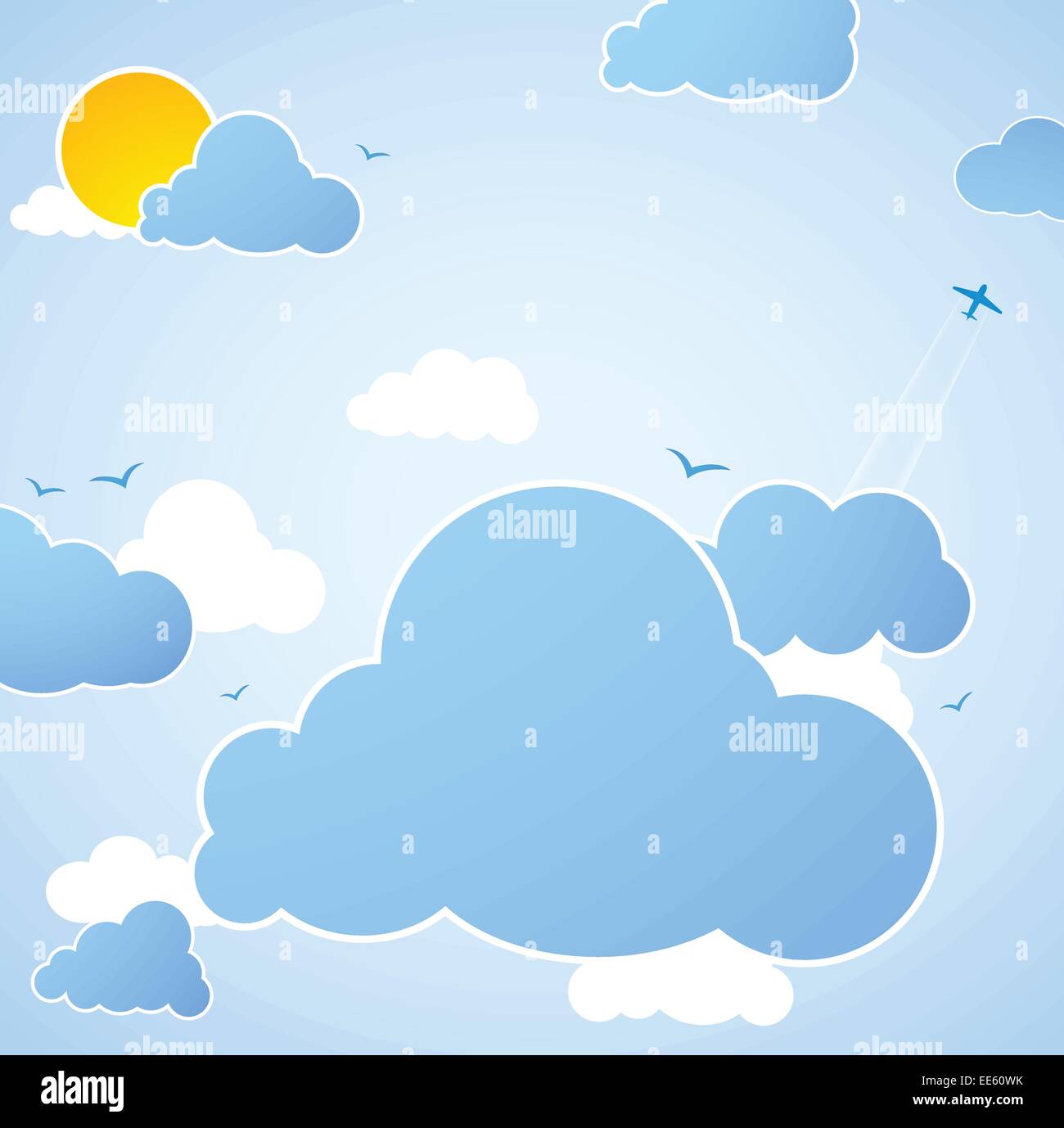 Good weather. Blue sky background Stock Vector Image & Art - Alamy