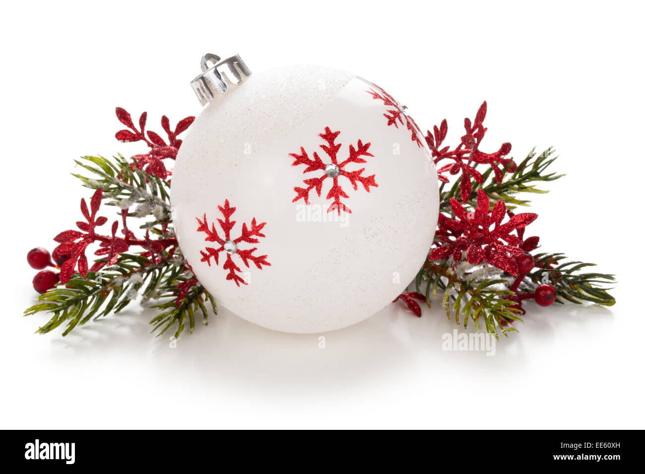 Green christmas background snowflakes Cut Out Stock Images & Pictures ...