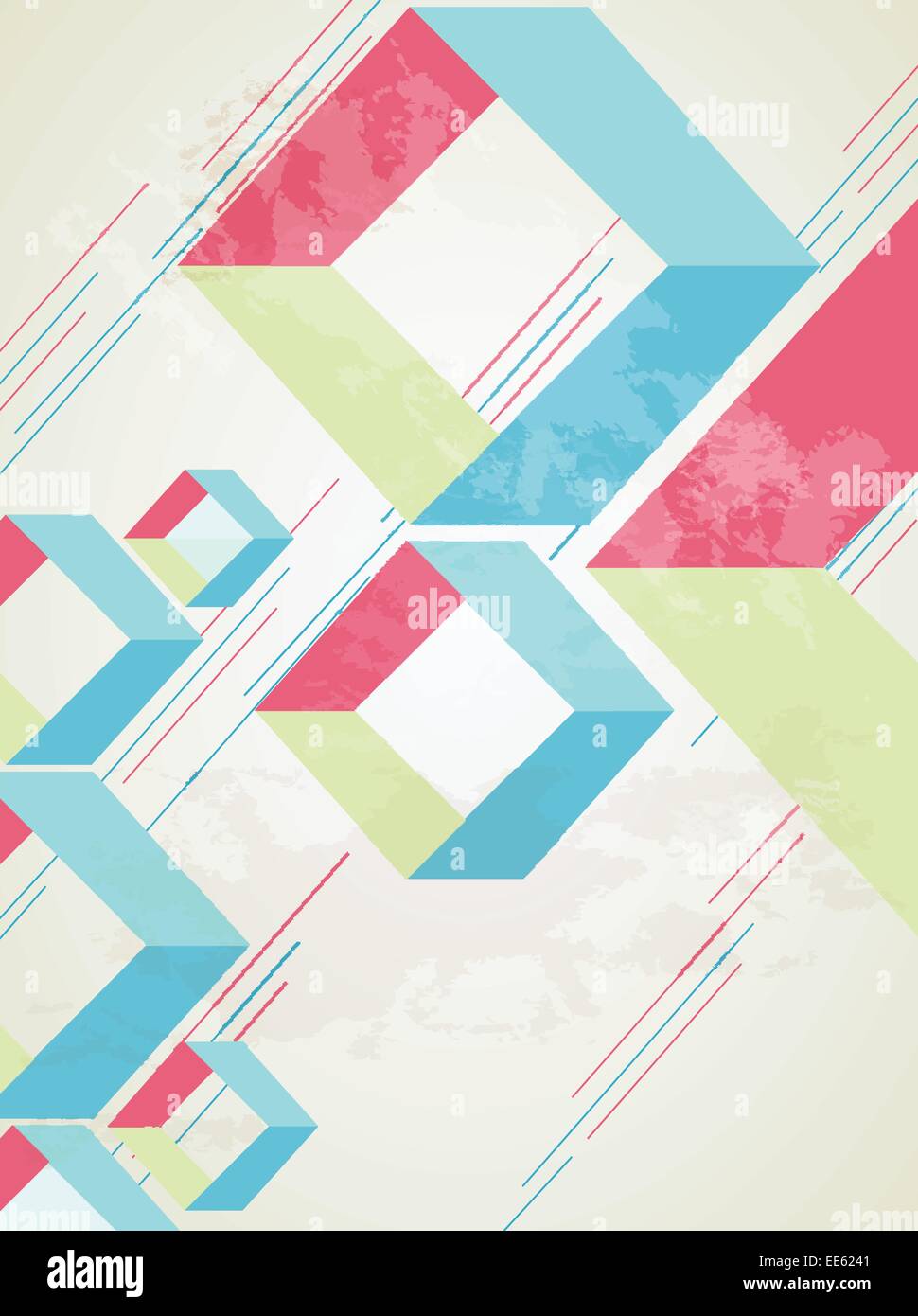 Abstract retro-style background. Vector Stock Vector Image & Art - Alamy