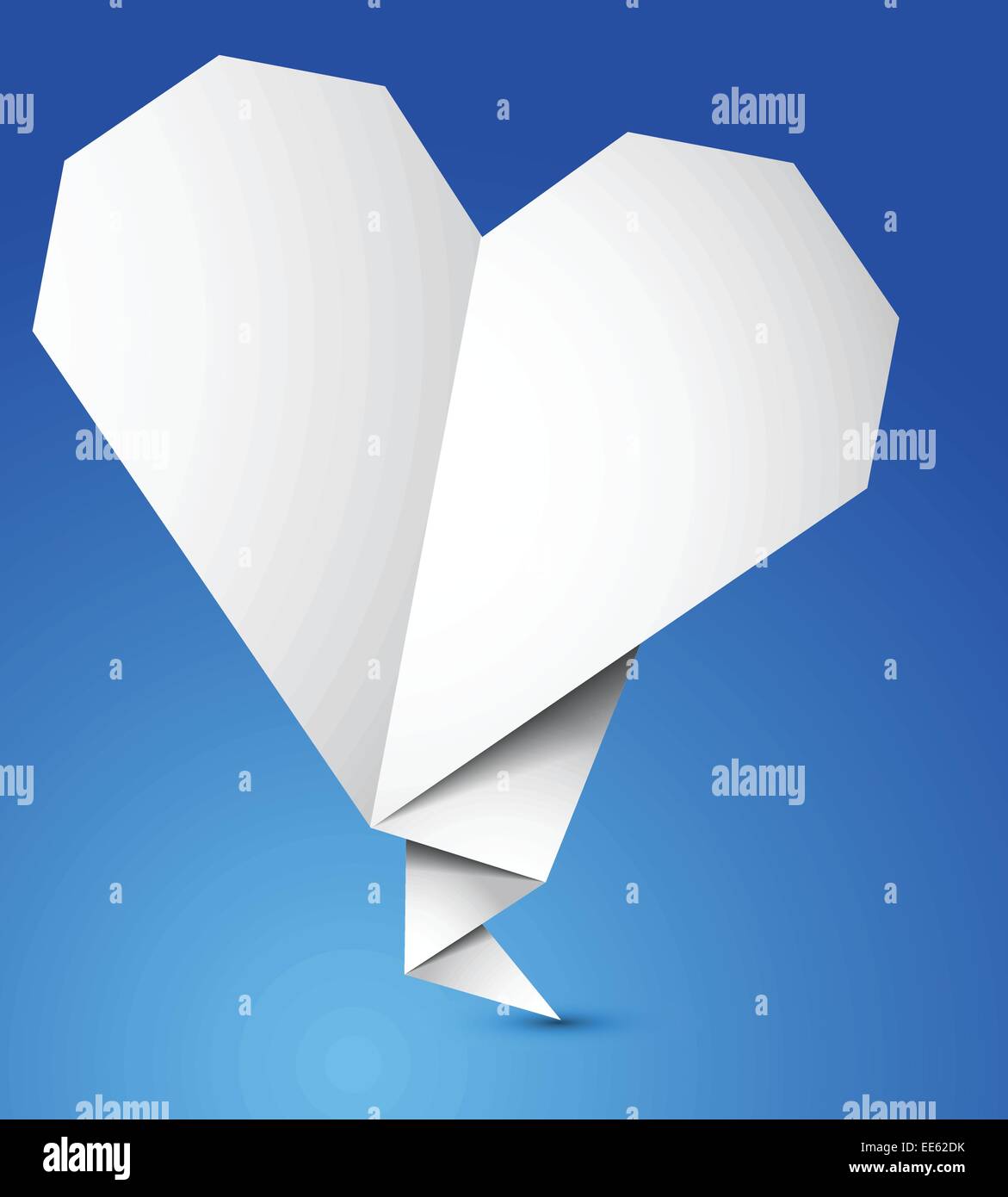 Origami heart. Vector Stock Vector Image & Art - Alamy