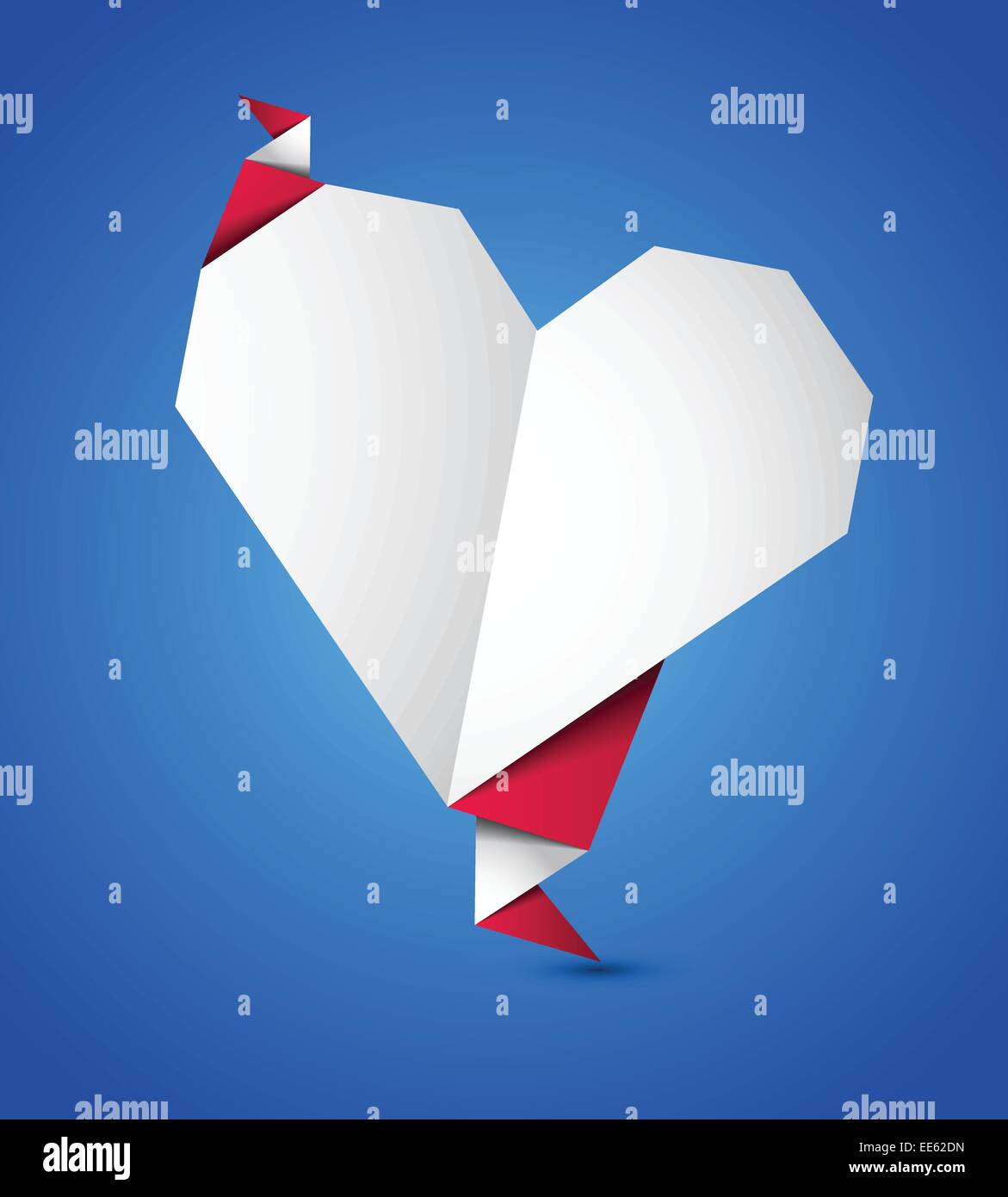 Origami heart. Vector Stock Vector Image & Art - Alamy