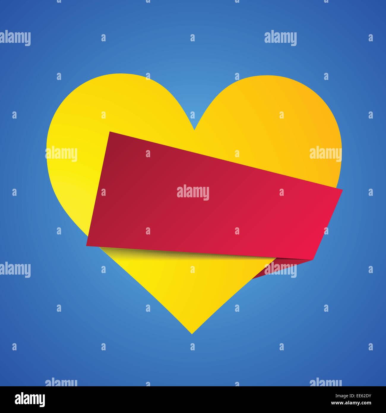 Origami heart. Vector Stock Vector Image & Art - Alamy