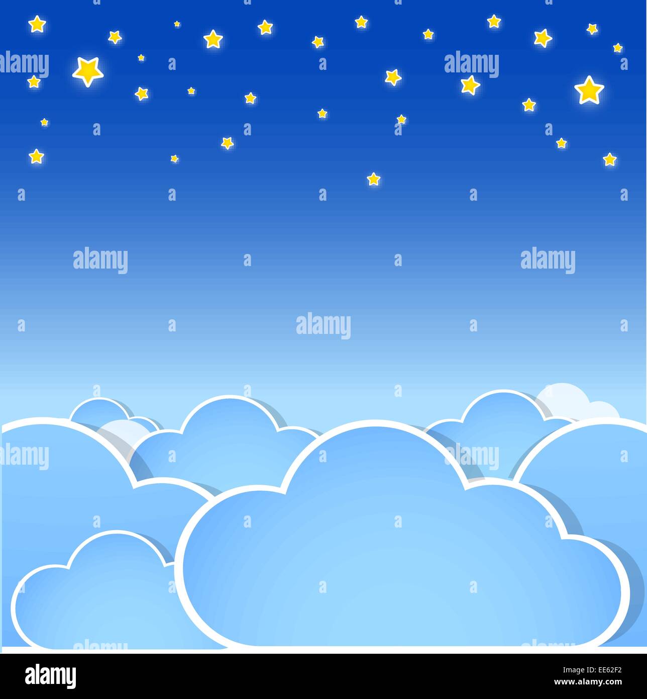 White clouds over blue sky Stock Vector Images - Alamy