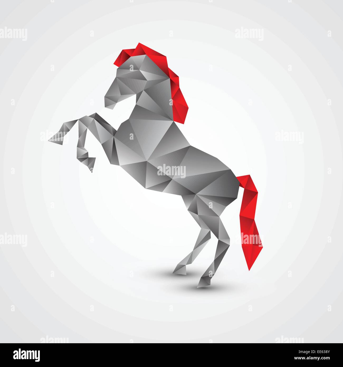 Origami animals on white Stock Vector Images - Alamy